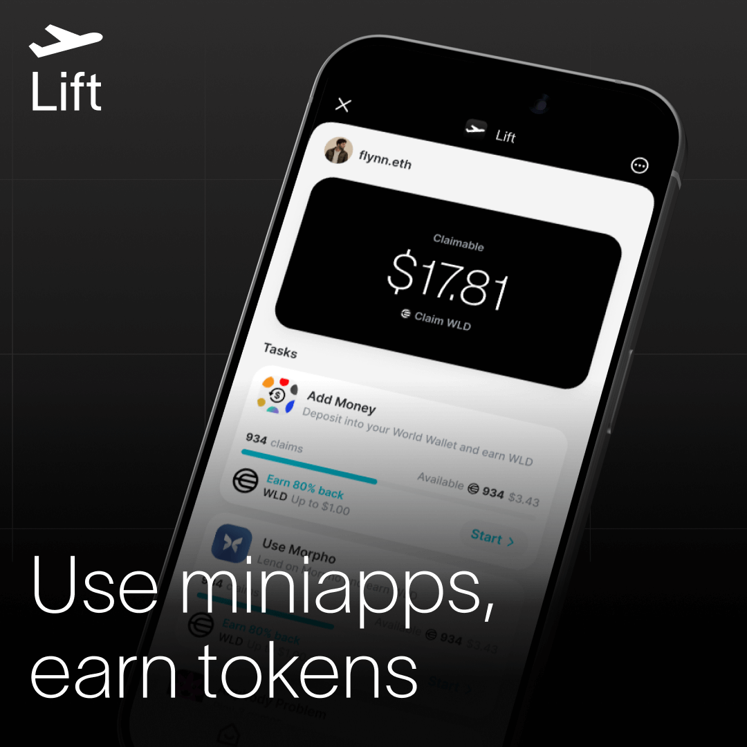 Lift - Lift - Earn by using World Apps