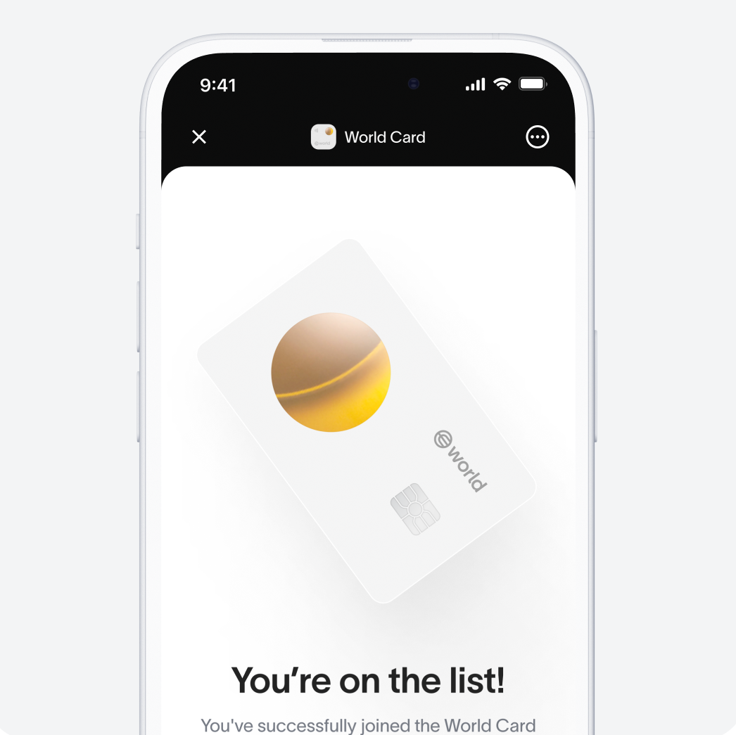 World Card - First card for the age of AI