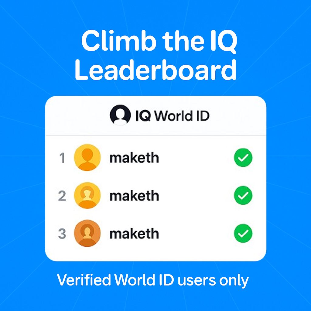 Human IQ - Prove your intelligence.