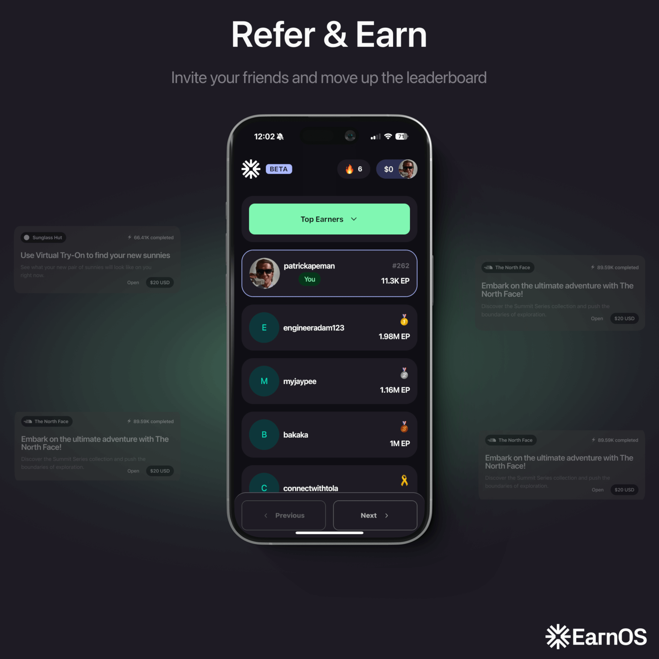 EarnOS - Engage, Verify, Earn.