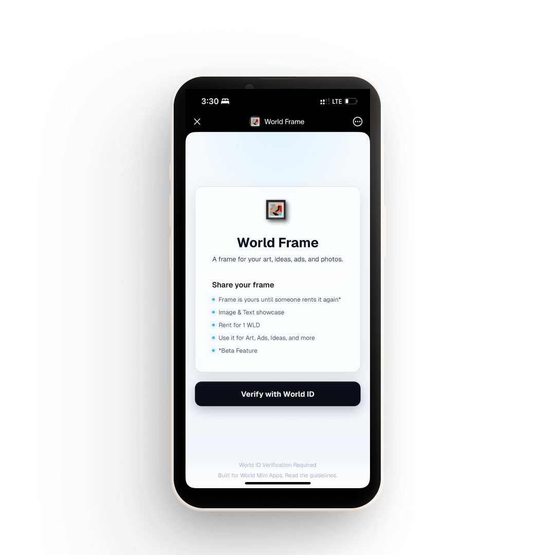 World Frame - A frame for your ideas, ads, and photos.