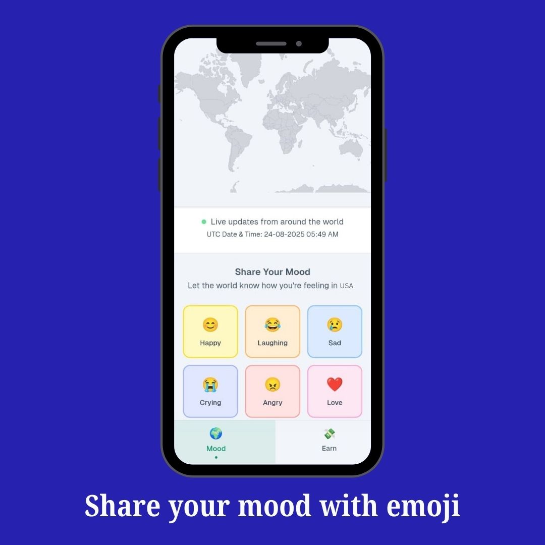 Mood Map - Share your mood with the World...