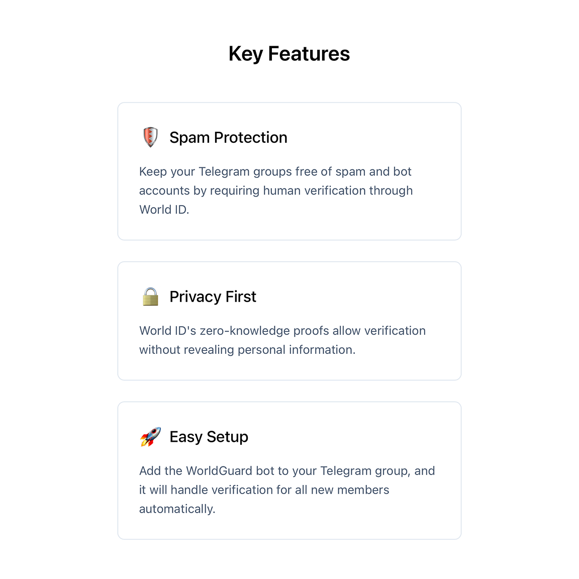 WorldGuard - Create Human-only Telegram Group