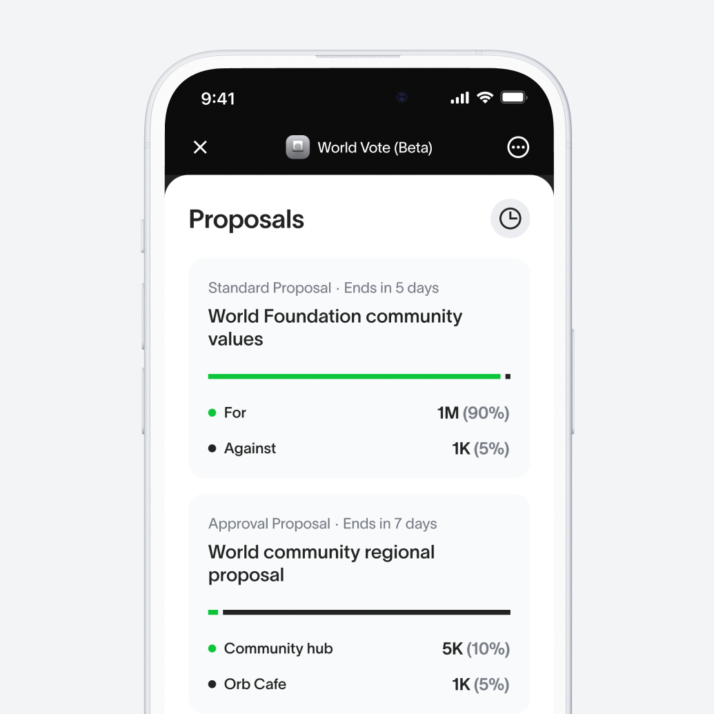 World Vote - beta - A pilot in verified voting for World ID