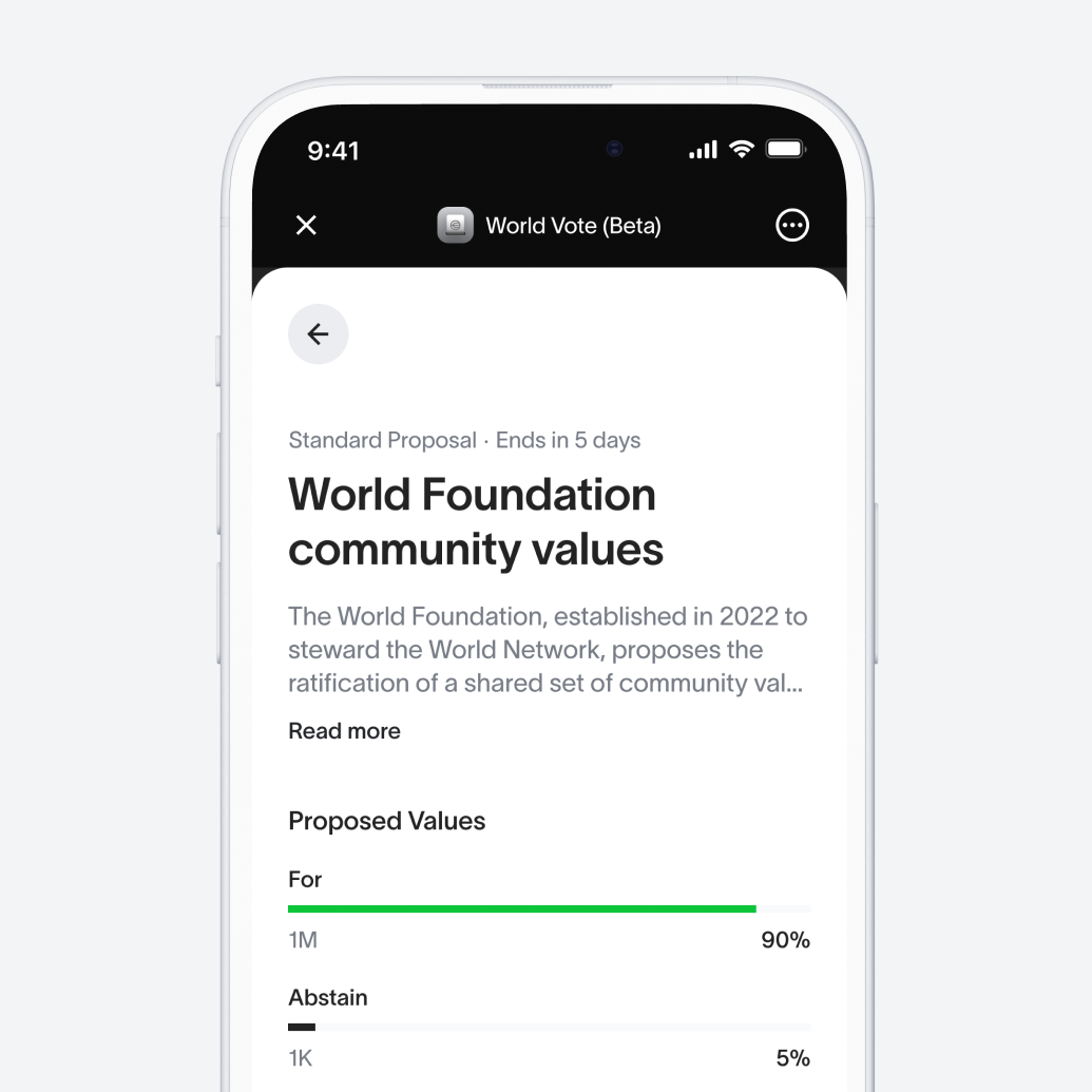 World Vote - beta - A pilot in verified voting for World ID